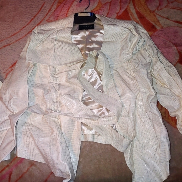 Sam Saboura | Jackets & Coats | Styled By Sam Saboura L Ivory Faux ...